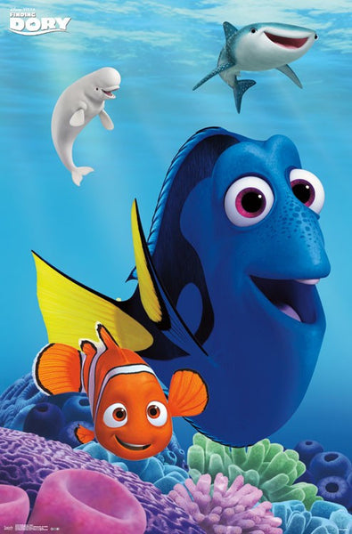 Finding Dory Dory Movie Poster Rp14103 22x34 Upc882663041039 Disney