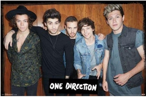 one direction signed poster