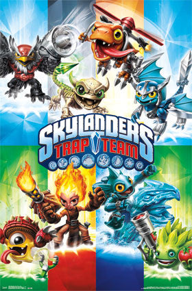 skylanders trap team character poster