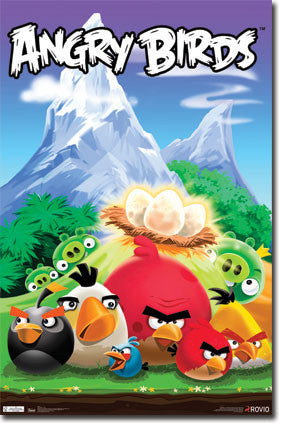 Angry Birds – Action RP5309 22x34 Game Poster – Mason City Poster Company