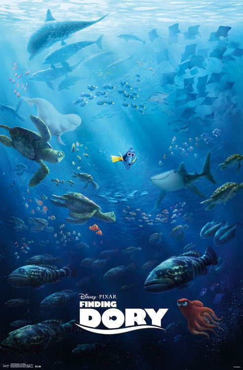 Finding Dory - One Sheet Movie Poster 22x34 RP14746 UPC882663047468 Pi ...