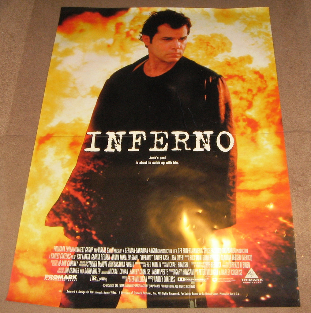 Inferno 2000 Movie Poster 27x40 Used Ray Liotta – Mason City Poster Company