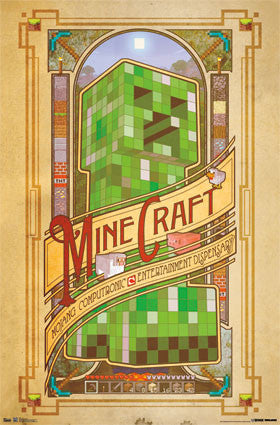 Minecraft - Computronic Game Poster 22x34 RP6015 UPC017681060155 ...