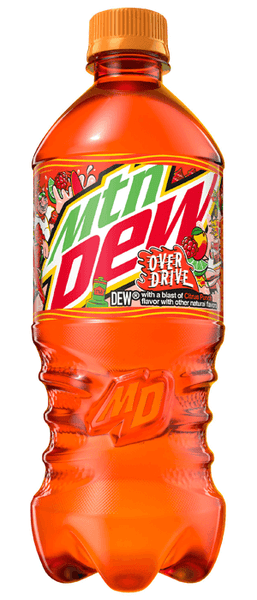 New Mountain Dew Overdrive Soda Pop 20 Ounce Bottle – Mason City Poster ...
