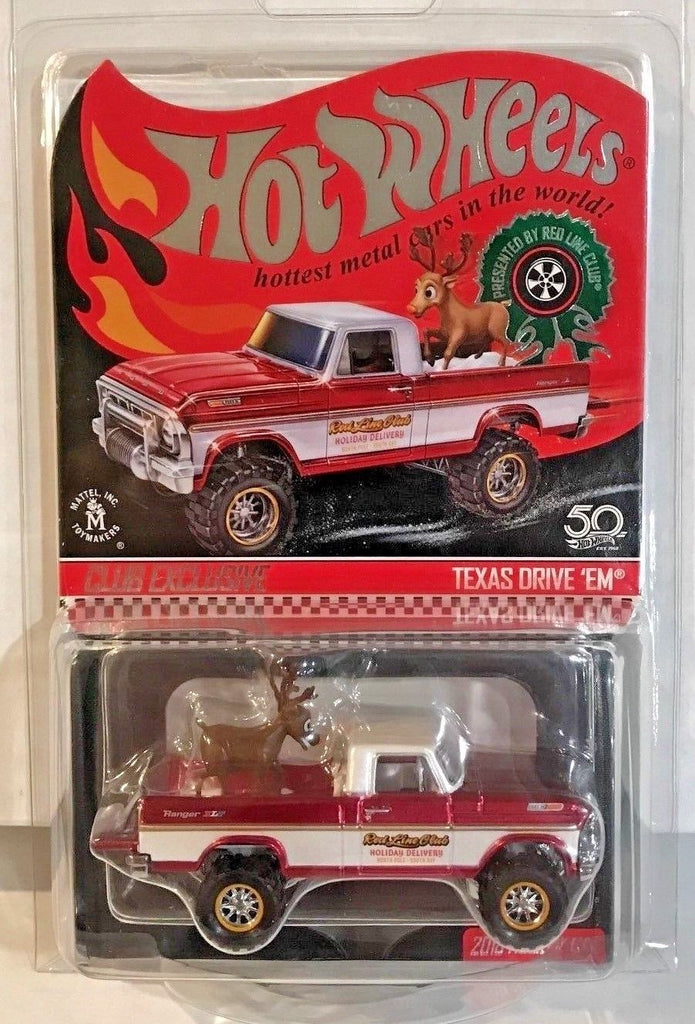New 2018 Hot Wheels Texas Drive 'Em Holiday Edition Red Line Club ...
