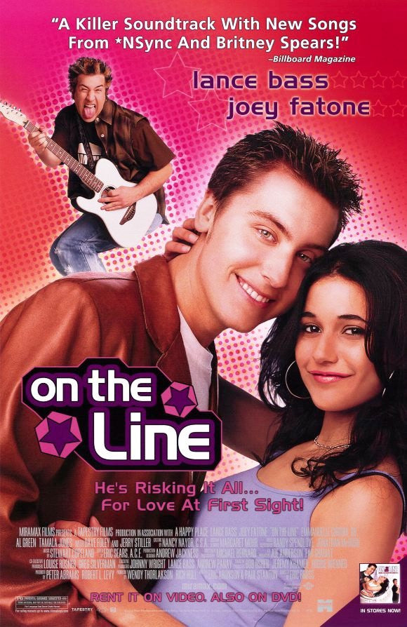 On The Line Movie Poster 27x40 Used Chris Kirkpatrick, Dan Montgomery ...