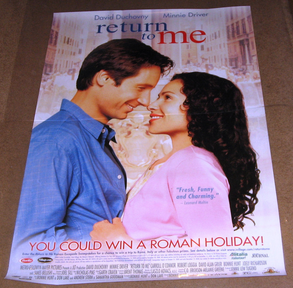 Return To Me 2000 Movie Poster 27x40 Used James Belushi, David Duchovn ...