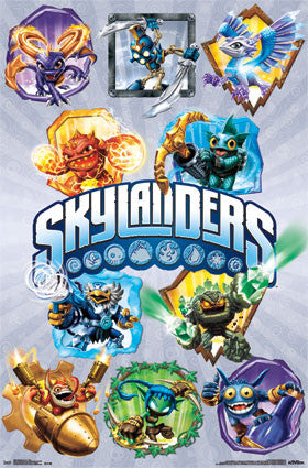Skylanders Core - Grid Game Poster 22x34 RP13465 UPC882663034659 ...