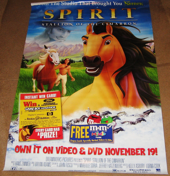 Spirit Movie Poster 27x40 Used Anders W Berthelsen, Matt Levin, Jeff L ...