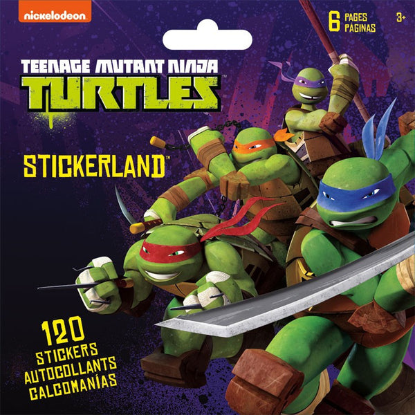 Teenage Mutant Ninja Turtles Mini Stickerland Pad 6 Page ST5189 UPC042 ...